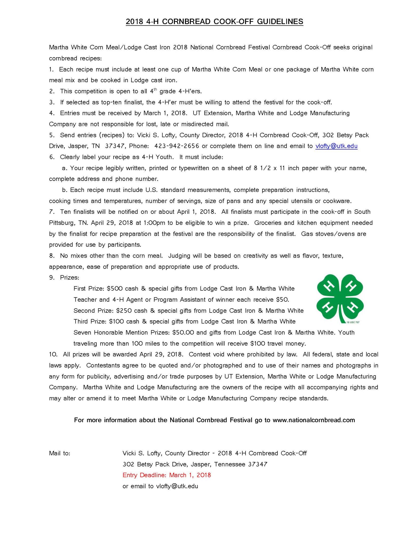 4-H Baking Contest | Marion County